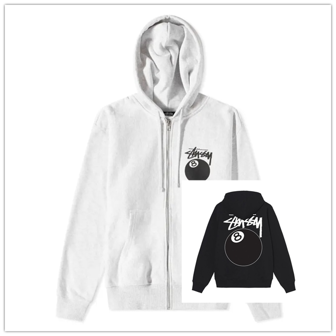 ステューシー 8 BALL ZIP HOOD 1974735 スウェット パーカー 並行輸入品